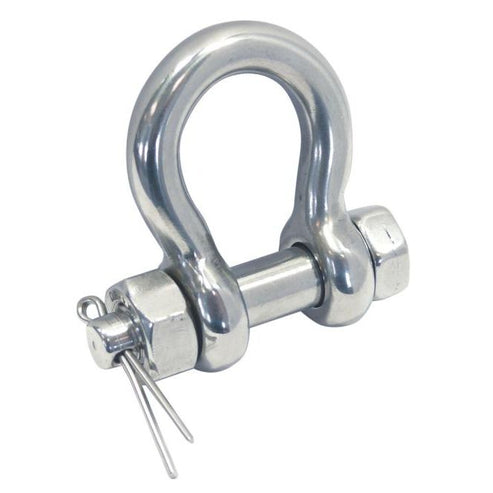 Stainless Steel Bow Shackles with Safety Bolt – TECNI