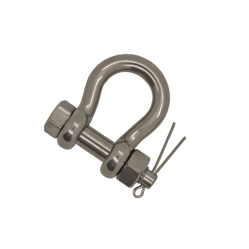 Stainless Steel Bow Shackles with Safety Bolt – TECNI